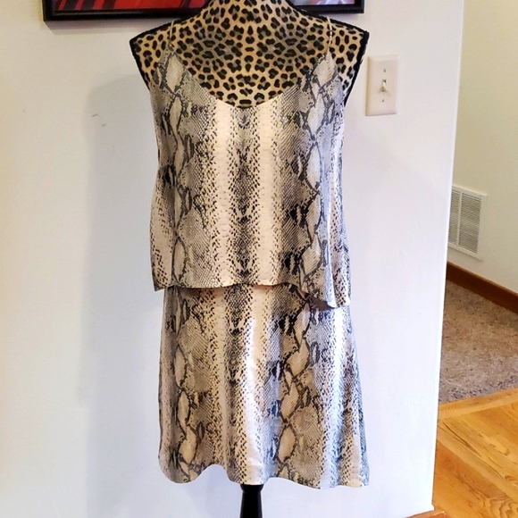 Lavender Brown | Dresses | Nwt Lavender Brown Snake Skin Dress | Poshmark